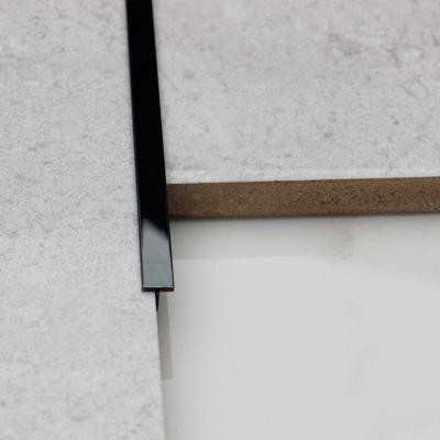 China PVD Black Mirror 10 Feet Stainless Steel Edge Trim 304 Shape for sale