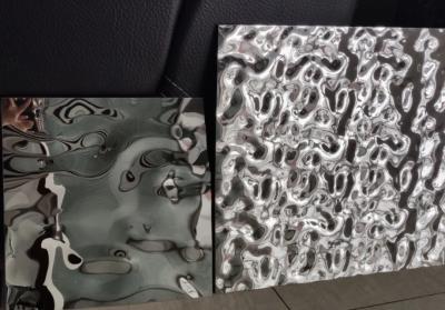 China Mirror Water Ripple Stainless Steel: High-Reflective Decorative Plate for sale