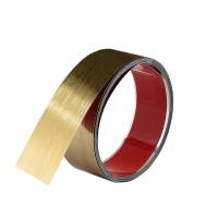 China PVD Gold Coated Stainless Steel Tile Trim Adhesive Roll for Easy Cleaning and Maintenance for sale