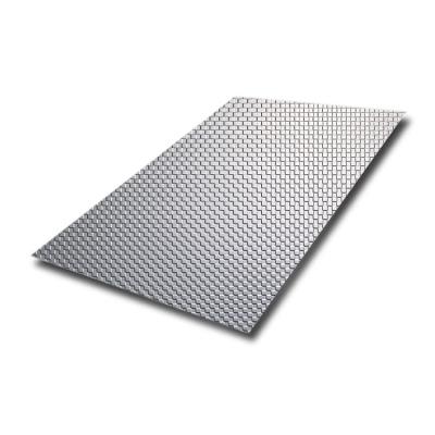 China Silver Polish Embossed Stainless Steel Sheet with 0.85mm Thickness and 3048mm Length for Decorative Wall Panels for sale
