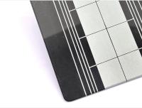 China Grade 201 Etched Stainless Steel Sheet with 70 Micron PVC Film and 1219x3048mm Size for Decorative Applications for sale