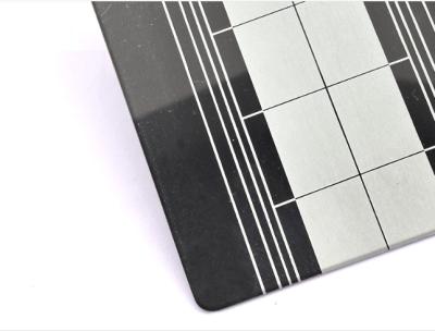 China Grade 201 Etched Stainless Steel Sheet with 70 Micron PVC Film and 1219x3048mm Size for Decorative Applications for sale