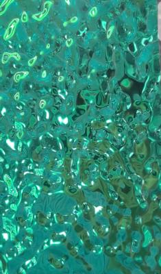 China 304 Stainless Steel Water Ripple Sheet with PVD Blue Coated Mirror Surface for Decorative Use for sale