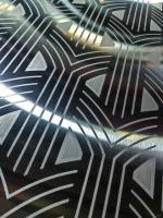 China Silver Super Mirror Etched Stainless Steel Sheet 1.00mm Thickness 304 Grade for sale