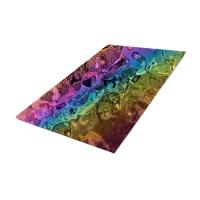 China PVD Coated Rainbow Mirror Water Ripple Stainless Steel Sheet 304 Grade 0.65mm Thickness Decorative Plate for sale