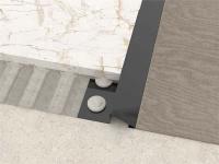 China 0.25 Inch PVD Coated Tile Edge Trim with Customizable Sizes in 304/316L Stainless Steel for sale