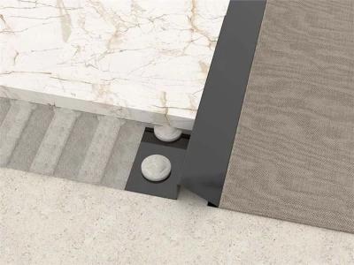 China 0.25 Inch PVD Coated Tile Edge Trim with Customizable Sizes in 304/316L Stainless Steel for sale