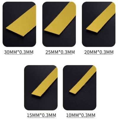 China Self-Adhesive Gold Mirror Stainless Steel Trim Strip, DIY Wall Decor for sale