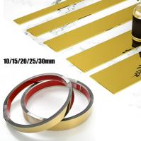 China Luxury Mirror Gold Stainless Steel Metal Edge Trim Strip for Tile & Door for sale