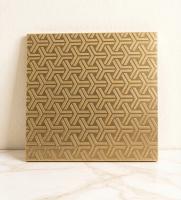 China Silver Super Mirror PVD Gold  Etched Stainless Steel Sheet 1.00mm Thickness for sale