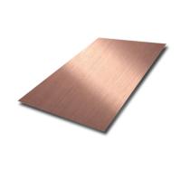 China SS304 Hairline Rose Gold Stainless Steel Sheet Decorative Color Metal Plate for sale