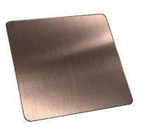 China SS304 Hairline Rose Gold Stainless Steel Sheet Decorative Color Metal Plate for sale