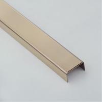 China Metal Profile 201 Stainless Steel U Shape Tile Trim with 10 Feet  8 Feet for sale