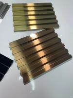 China PVD Coated 304 Stainless Steel Wave Panel 10 Feet Tile Edge Trim Profile for sale