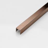 China Elegant Rose Gold Brushed Stainless Steel U Shape Tile Trim Strip for sale