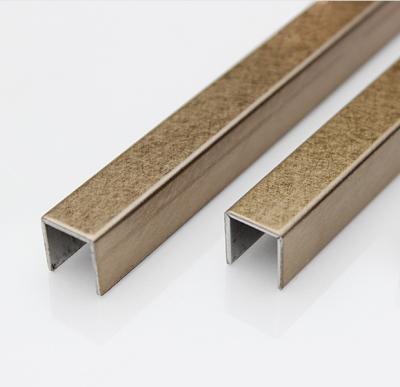 China U6 U8 U10 Stainless Steel Vibration U Channel Trim for Wall Decoration for sale