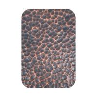 China Hammered Texture Red Bronze Blackened Sheet Stainless Steel Metal Sheet for sale