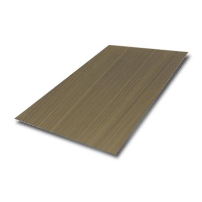 China Bronze Blackened Deep Hairline with 0.65mm Thickness Stainless Steel Sheet for sale