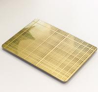 China Etched Titanium Gold 304 Stainless Steel Plate 0.8 1.0mm Lift Decoration for sale