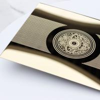 China New Custom Decorative Etched Stainless Steel Elevator Pattern Plate for sale