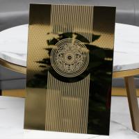 China New Custom Decorative Etched Stainless Steel Elevator Pattern Plate for sale