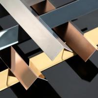 China 304 Stainless Steel L Angle Trim Metal Edge Guard for Wall Tile Corner for sale