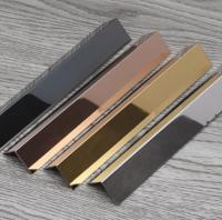 China 304 Stainless Steel L Angle Trim Metal Edge Guard for Wall Tile Corner for sale