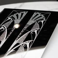 China New Mirror Etched 304 Stainless Steel Sheet for Luxury Elevator Decor for sale