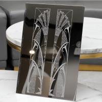 China New Mirror Etched 304 Stainless Steel Sheet for Luxury Elevator Decor for sale