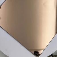 China 304 Rose Gold Mirror Stainless Steel Sheet for Elevator & Hotel Decor for sale