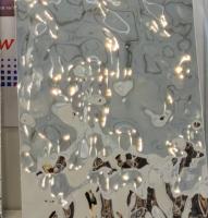 China Premium 304 titanium gold water wave steel panel for luxury decoration. for sale