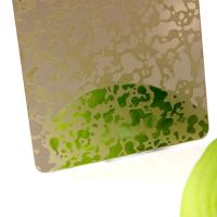 China Gold Mirror Etched Stainless Steel Decorative Sheet for sale