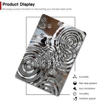 China 304 Stainless Steel 0.65mm Thickness PVD Coated Water Ripple Stainless Steel Sheet for Ceiling Decoration for sale