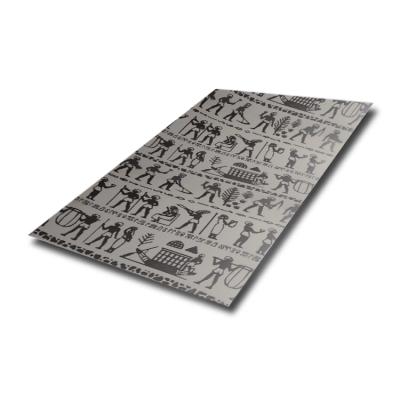 China Egyptian-Pattern Etched Stainless Steel Elevator Sheets Debut for sale