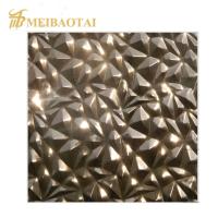 China Stamped Colored Stainless Steel Decorative Sheets for Elevator Decor for sale