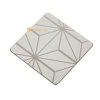 China Silver Mirror Etched Stainless Steel Decorative Sheet For Elevator Decor for sale
