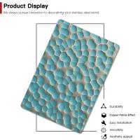 China 304 Stainless Steel Sheet with Copper Patina Effect and Hammered Textured for Decorative Aged Metal Applications for sale