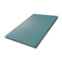 China 304 Stainless Steel Sheet with Copper Patina Effect and Hammered Textured for Decorative Aged Metal Applications for sale