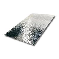 China Handmade Hammer Texture 304 Stainless Steel Sheet with Double PVC Film for Decorative Use for sale