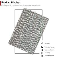 China Handmade Hammered Willow Leaf Textured 304 BA Decorative Sheet for sale