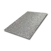 China Handmade Hammered Willow Leaf Textured 304 BA Decorative Sheet for sale