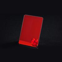 China PVD China Red Mirror Color 304 Stainless Steel Sheet EN Standard Decorative Plate for sale