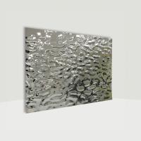 China 304 Stainless Steel Water Ripple Stainless Steel Sheet with Mirror Finish and 0.65mm Thickness for Decorative Ceiling and Wall for sale