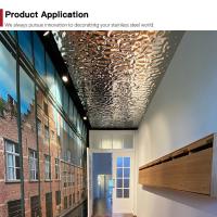 China 304 Stainless Steel Water Ripple Stainless Steel Sheet with Mirror Finish and 0.65mm Thickness for Decorative Ceiling and Wall for sale
