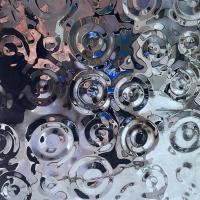 China 201 Stainless Steel Water Ripple Decorative Sheet with 0.65mm Thickness and Black Color Coating for sale