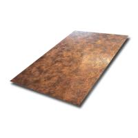 China 304 Grade Stainless Steel Sheet with Rose Gold Coating and 0.65mm Thickness for Retail Space Decoration for sale