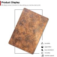 China 304 Grade Stainless Steel Sheet with Rose Gold Coating and 0.65mm Thickness for Retail Space Decoration for sale