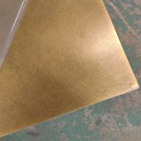 China Antique Brass Metal Sheet Four Feet Cross Brushed Bronze Color Coated Decorative Stainless Steel Sheet for sale