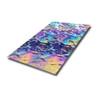 China 304 Stainless Steel Water Ripple Sheet with Mirror Finish and 0.65mm Thickness for Ceiling Decoration for sale