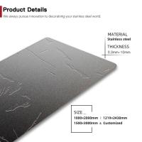 China Food Grade 304 Ice-Crack Pattern Embossed Stainless Steel Sheet with Scratch-Resistant Coating for sale